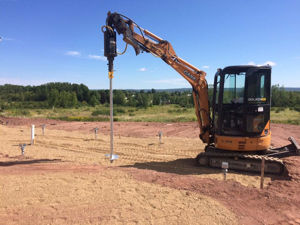 Fondations sur pieux vissés Trois-Rivières | GoliathTech